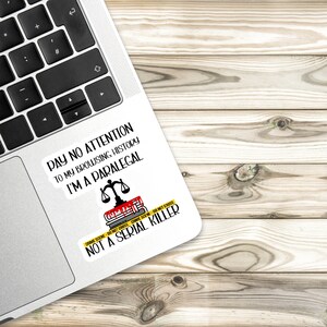 Funny Paralegal Sticker for Legal Assistant Gift for Paralegal School ...