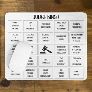Gift for Judge Mouse Pad for Civil Court Judge Funny Christmas Gift for ...