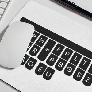 Steno Keyboard Mouse Pad for Stenographer Court Reporting Accessories ...