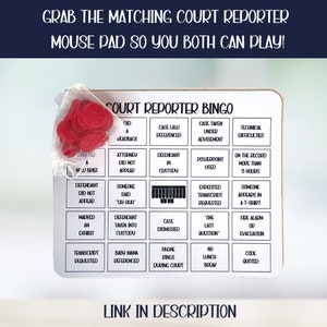 Gift for Judge Mouse Pad for Criminal Court Judge Funny Christmas Gift ...