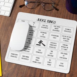 Gift for Judge Mouse Pad for Criminal Court Judge Funny Christmas Gift ...