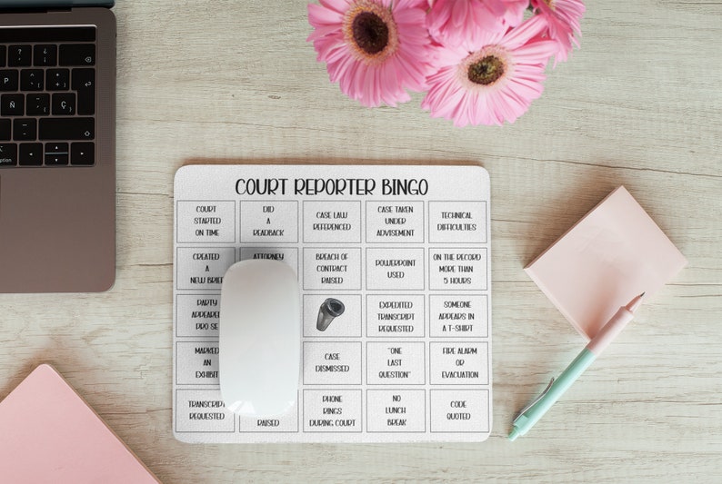 Court Reporter Mouse Pad for Civil Court Voice Writers Court Reporting ...