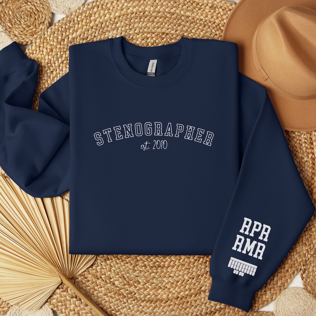 Custom Court Reporter Sweatshirt for Stenographer Shirt Personalized ...