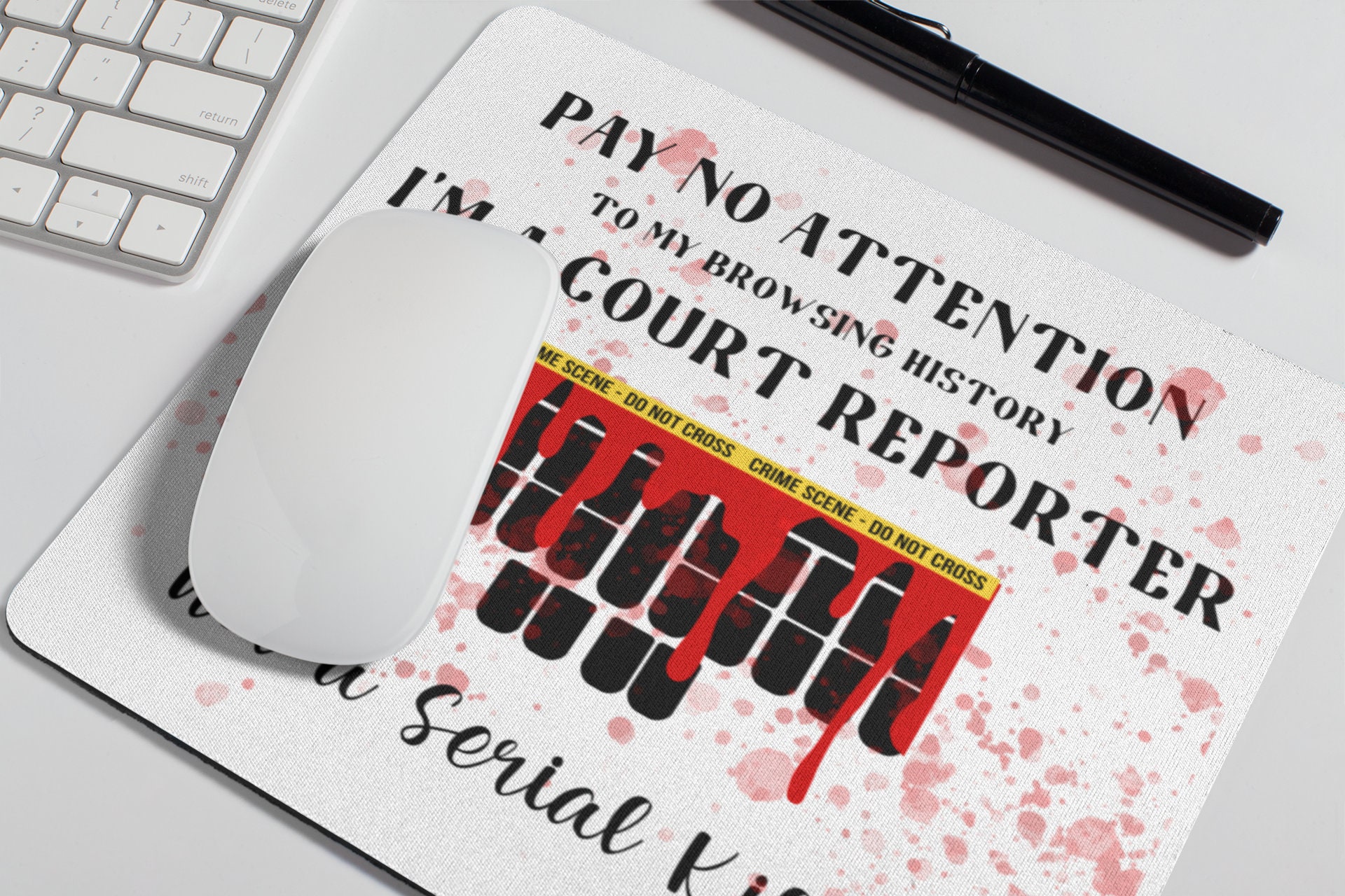 Court Reporter Mouse Pad for Criminal Court Reporter Steno Appreciation ...