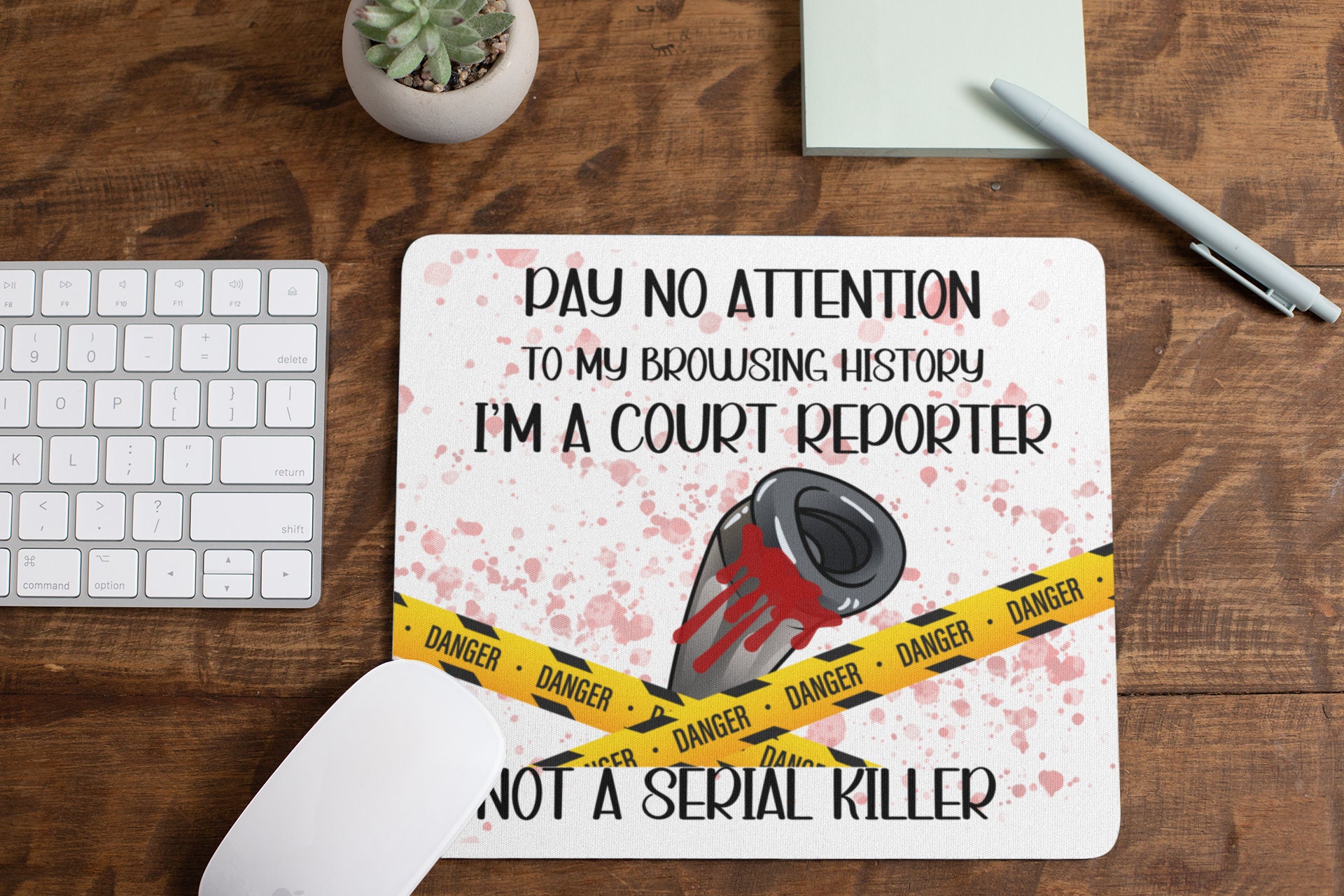 Court Reporter Mouse Pad for Criminal Court Reporters Voice Writer ...