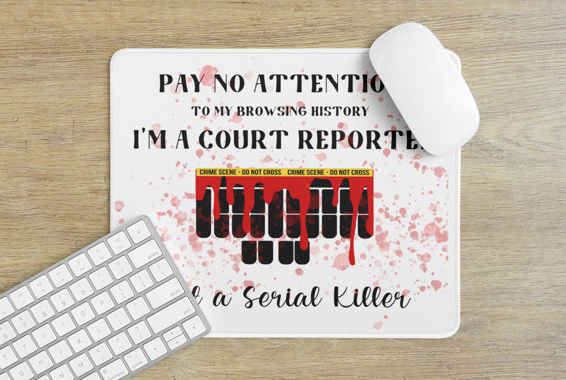 Court Reporter Mouse Pad for Criminal Court Reporter Steno Appreciation ...