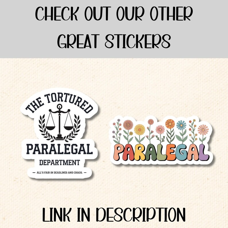 Funny Paralegal Sticker for Legal Assistant Gift for Paralegal School ...