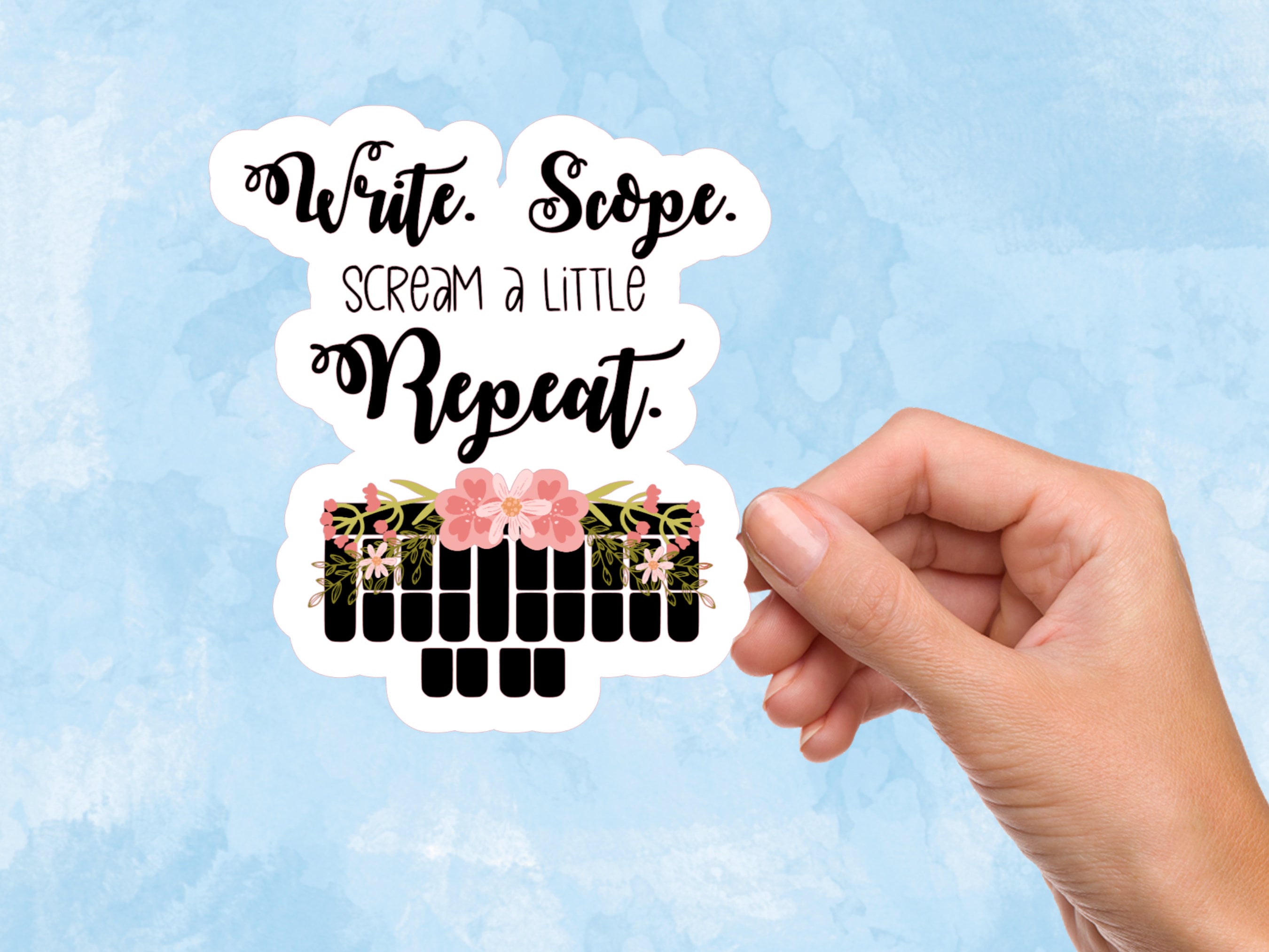 Court Reporter Decals Steno Machine Sticker Court Reporting Accessories ...