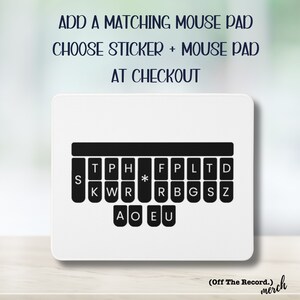 Court Reporter Steno Keyboard With Letters Sticker Decal for Steno ...