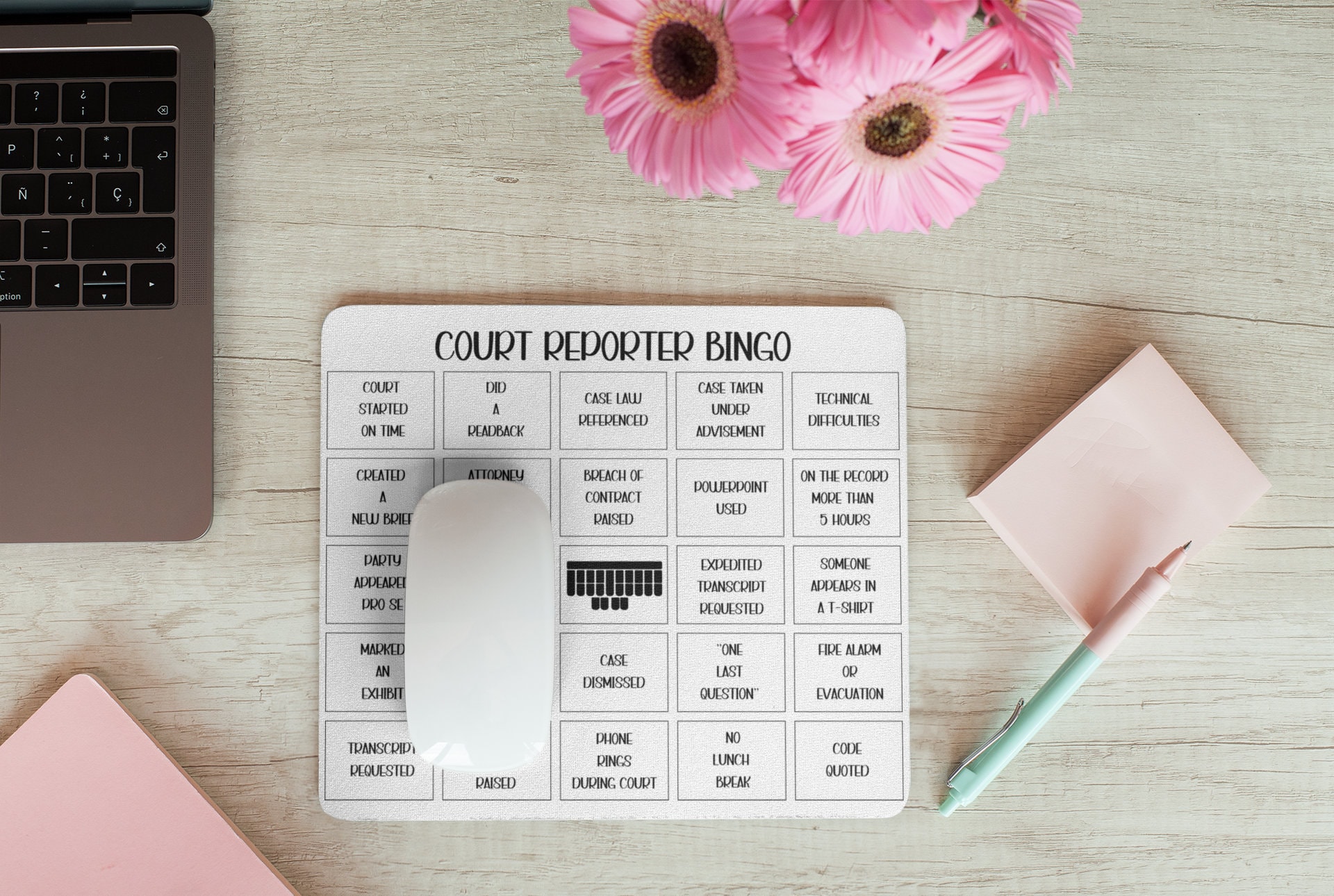 Court Reporter Mouse Pad for Civil Court Stenographers Steno Gifts ...