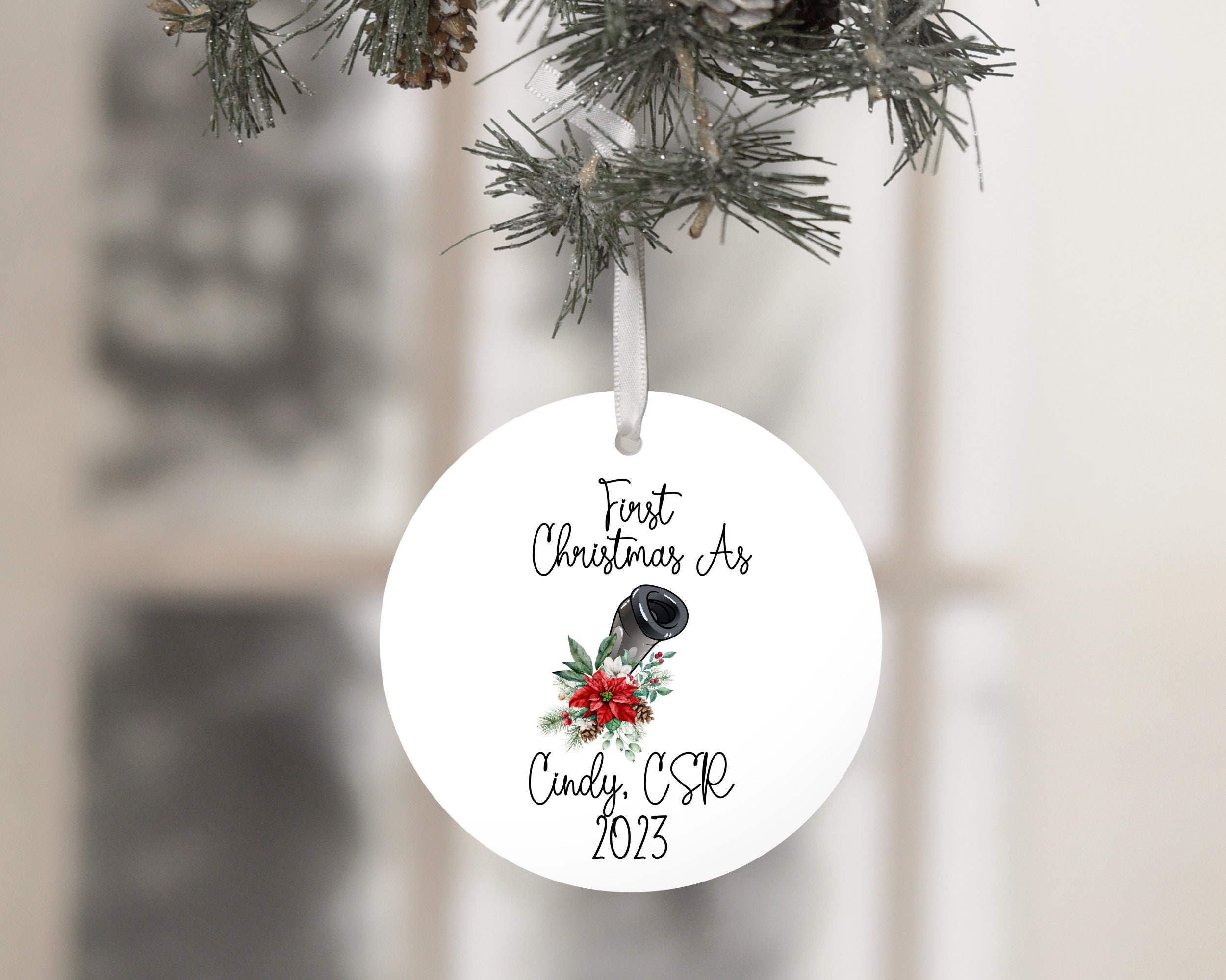 Court Reporter Christmas Gift - Custom Voice Writer Student Ornament ...