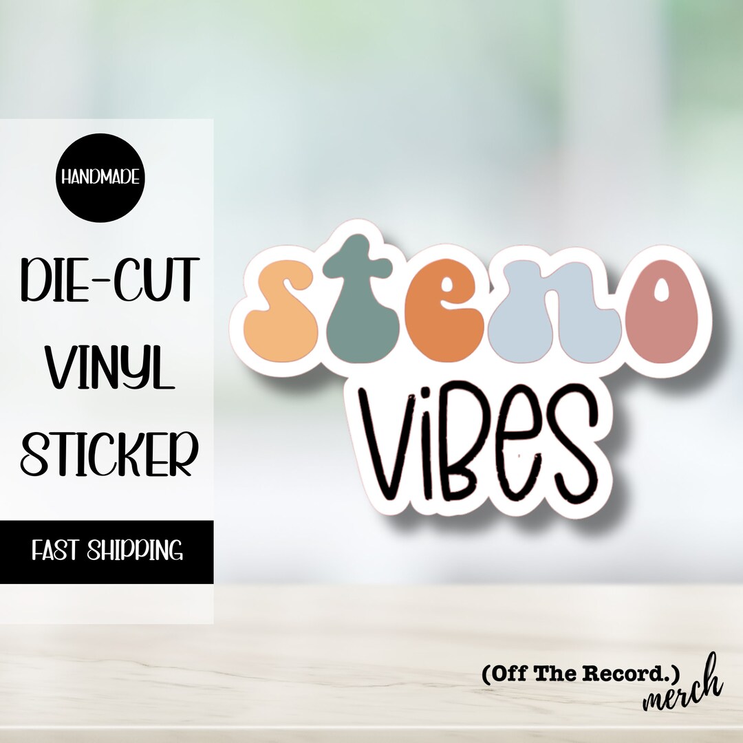 Court Reporter Decals - Steno Gift - Stenographer Vinyl Laptop Swag ...