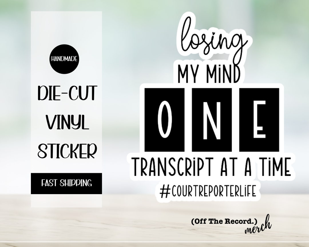 Funny Court Reporter Sticker for Stenographer Gift for Voice Writer ...