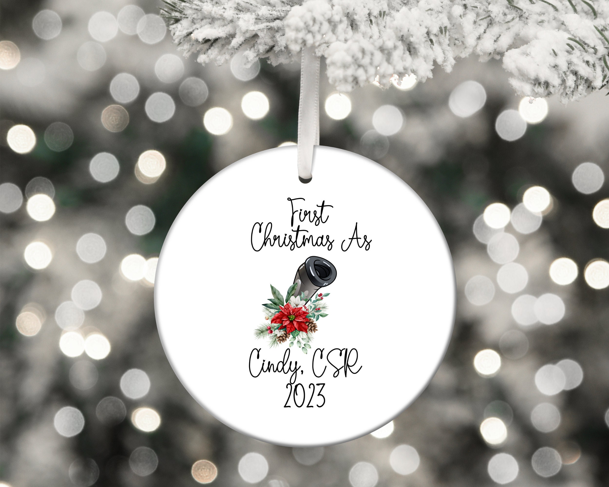 Court Reporter Christmas Gift - Custom Voice Writer Student Ornament ...