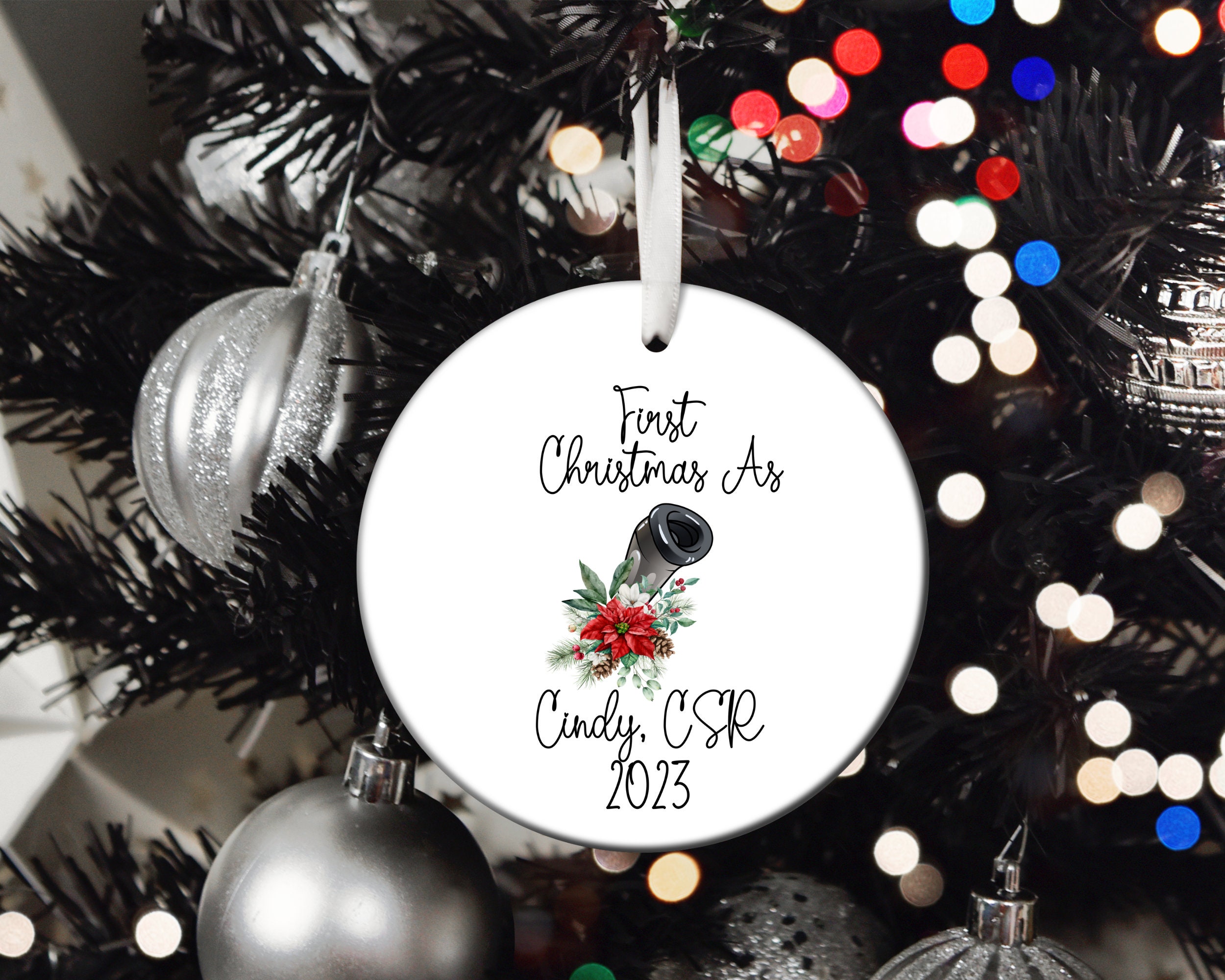 Court Reporter Christmas Gift - Custom Voice Writer Student Ornament ...