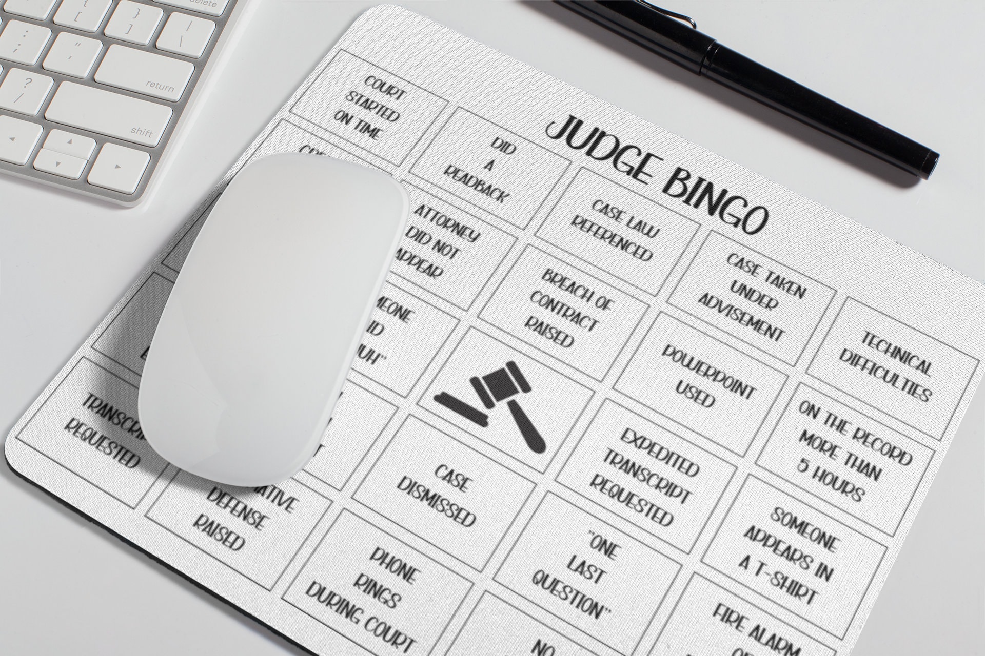 Gift for Judge Mouse Pad for Civil Court Judge Funny Christmas Gift for ...