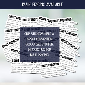 Court Reporter Gift for Stenographer Sticker for Laptop Vinyl Decal for ...