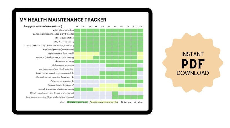 Health Appointment Tracker - Etsy