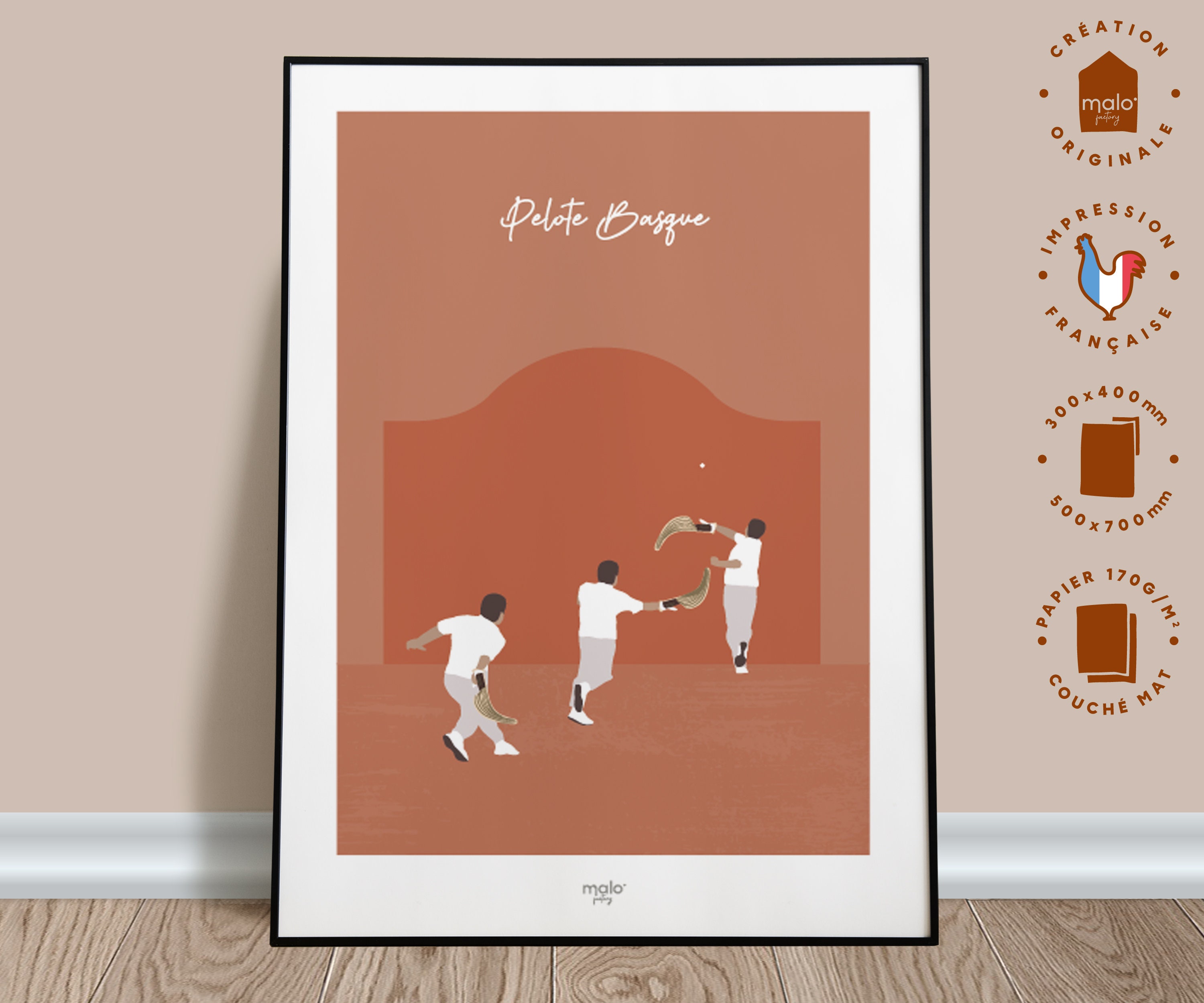 Basque Pelota Poster Basque Country - Etsy