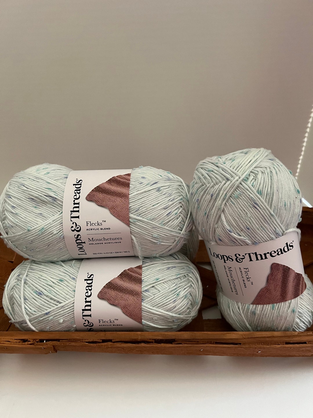 Loops & Thread Flecks Color Powder Blue - Etsy