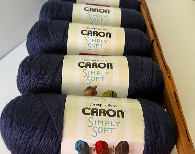 Yarnspirations Caron Simply Soft Color Dark Country Blue - Etsy