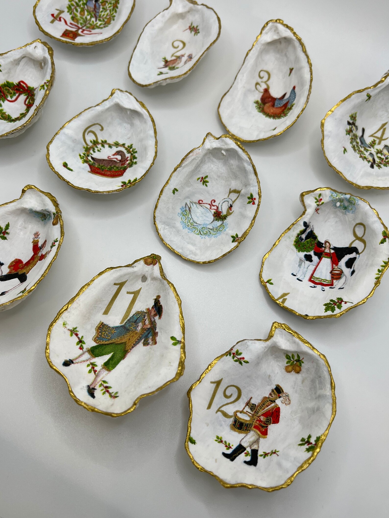 12 Days of Christmas Shells - Etsy