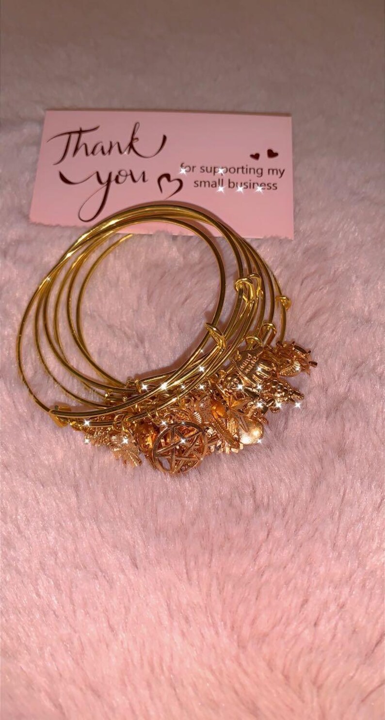 Colorful Basic Gold Bangles - Etsy