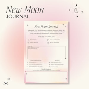 Moon Ritual Journal | Full Moon Ritual Planner | New Moon Ritual ...