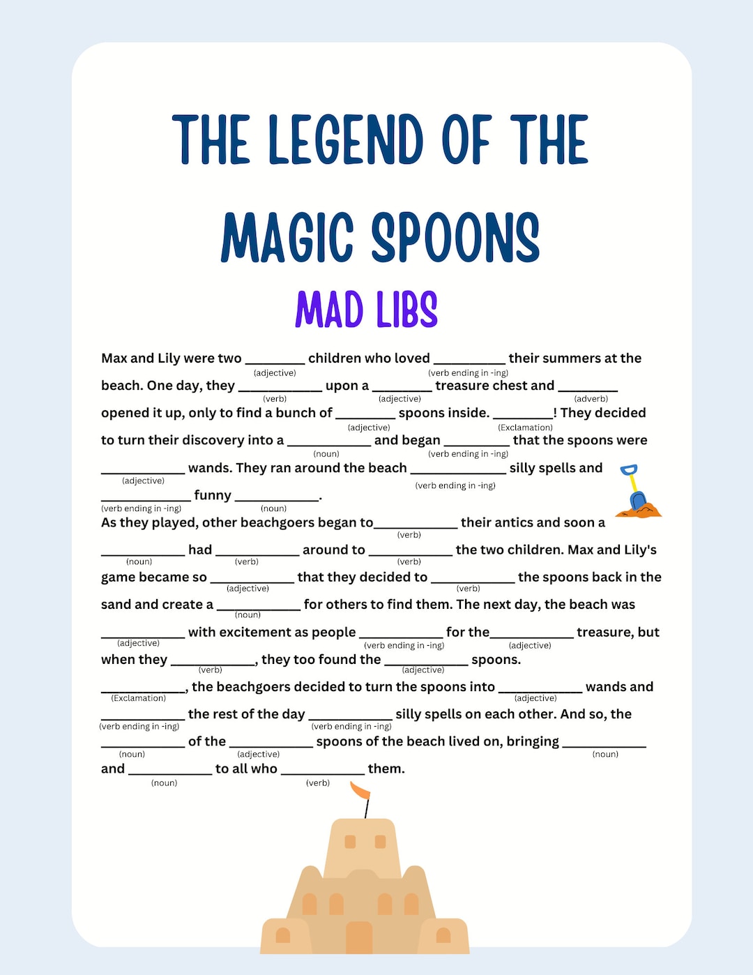 Mad Libs for Kids Mad Libs Bundle Bedtime Story for Kids - Etsy UK