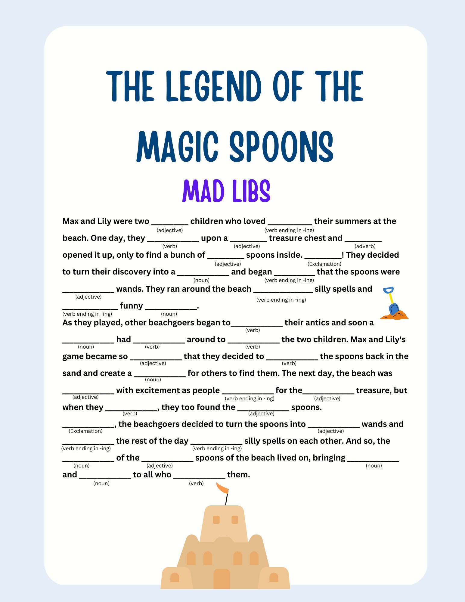 Mad Libs for Kids Mad Libs Bundle Bedtime Story for Kids - Etsy UK