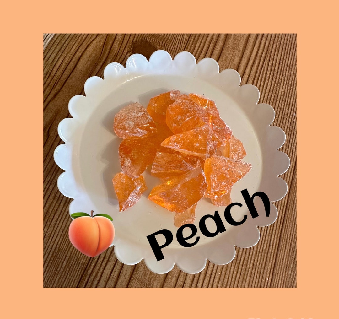 Homemade Old Fashion Peach Rock Candy - Etsy