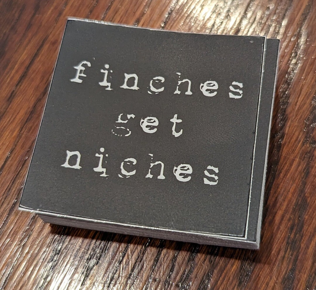 Finches Get Niches Sticker - Etsy