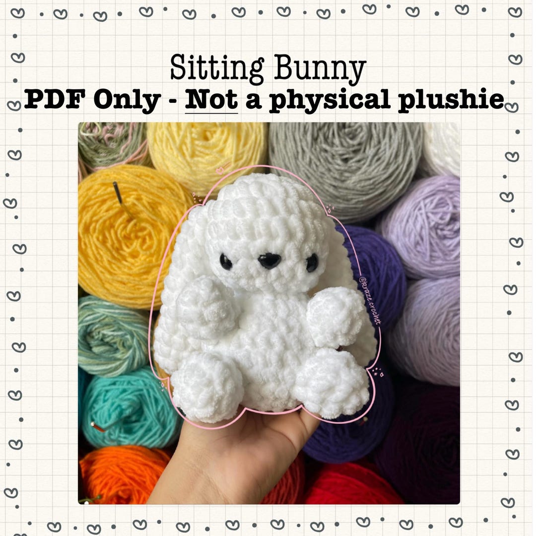 Sitting Bunny Crochet Pattern | Bunny Pattern | Crochet Bunny Pattern ...
