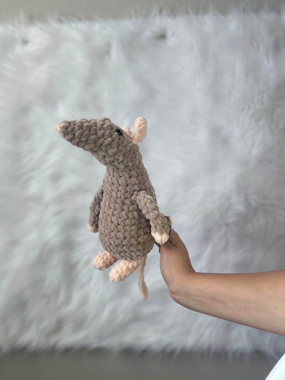 Handmade Rat Crochet Rat Stuffed Animal - Etsy