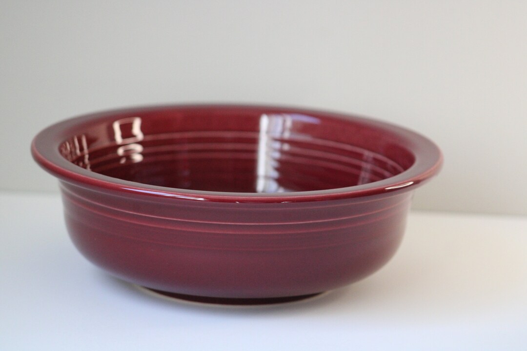 Claret Fiesta Ware 8 Vegetable Serving Bowl by Homer Laughlin - Etsy