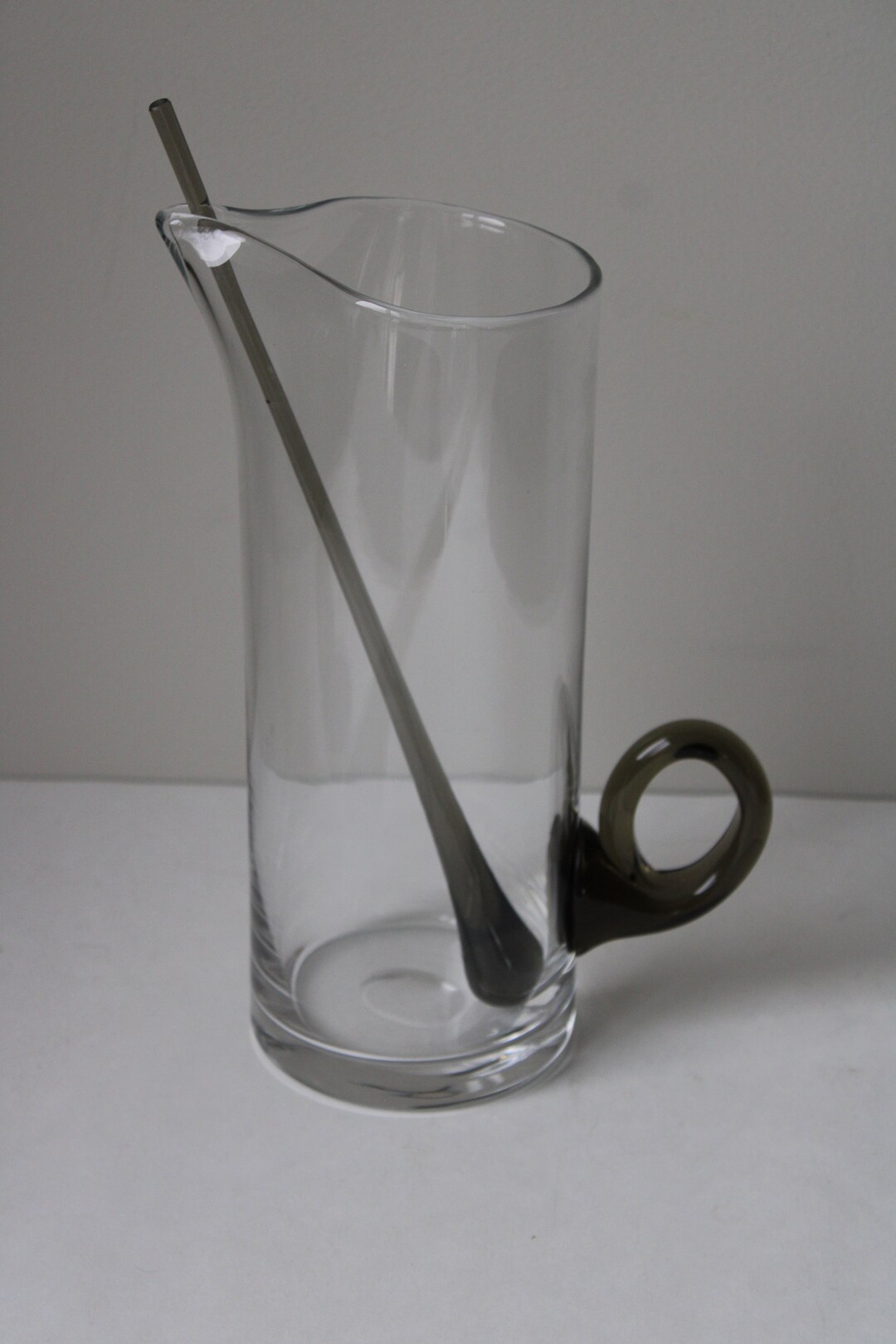 Vintage Cocktail Pitcher With Smoked Handle and Stirrer - Etsy