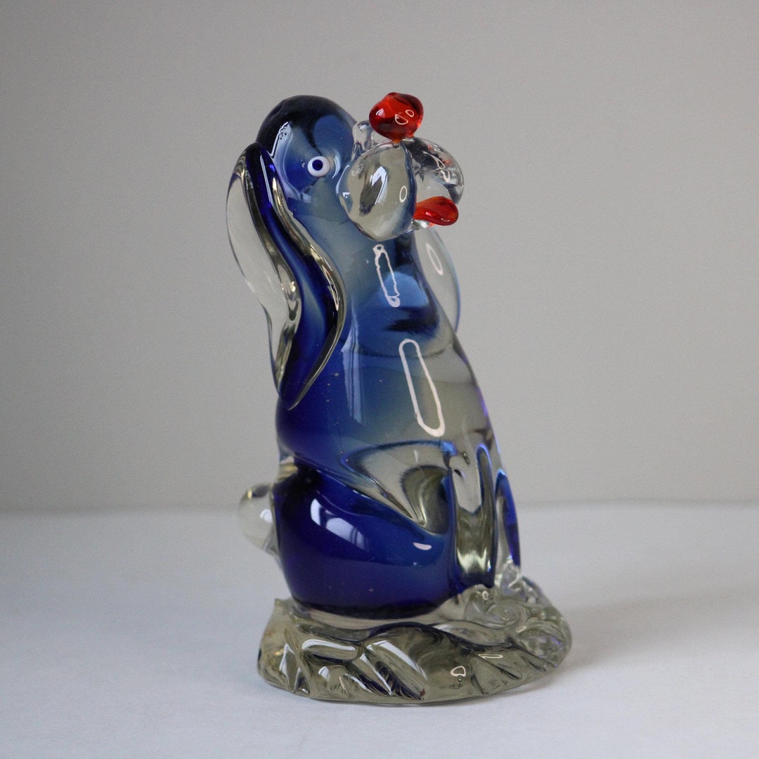 Murano Glass Dog, ICET Murano Glass, Vintage Italian Art Glass, Vintage ...