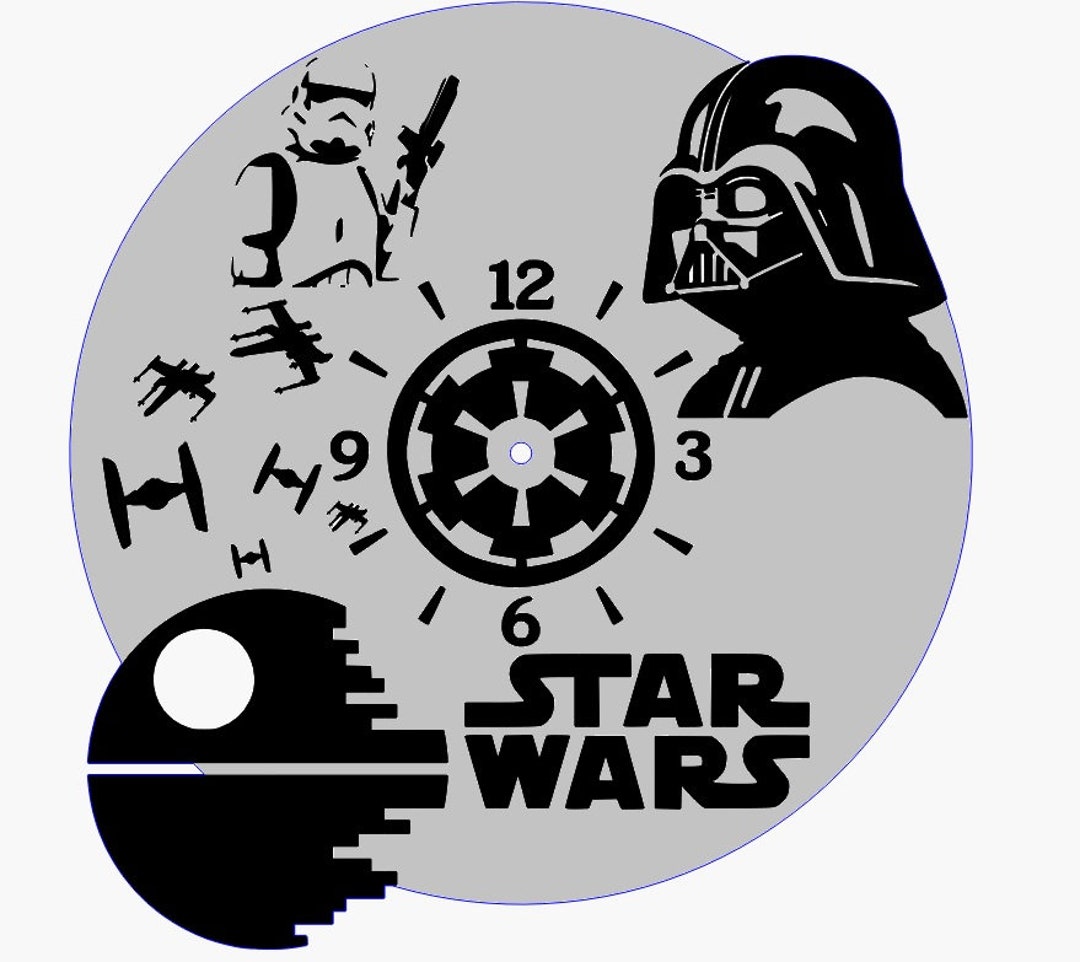 Star Wars Clock Digital File - Etsy