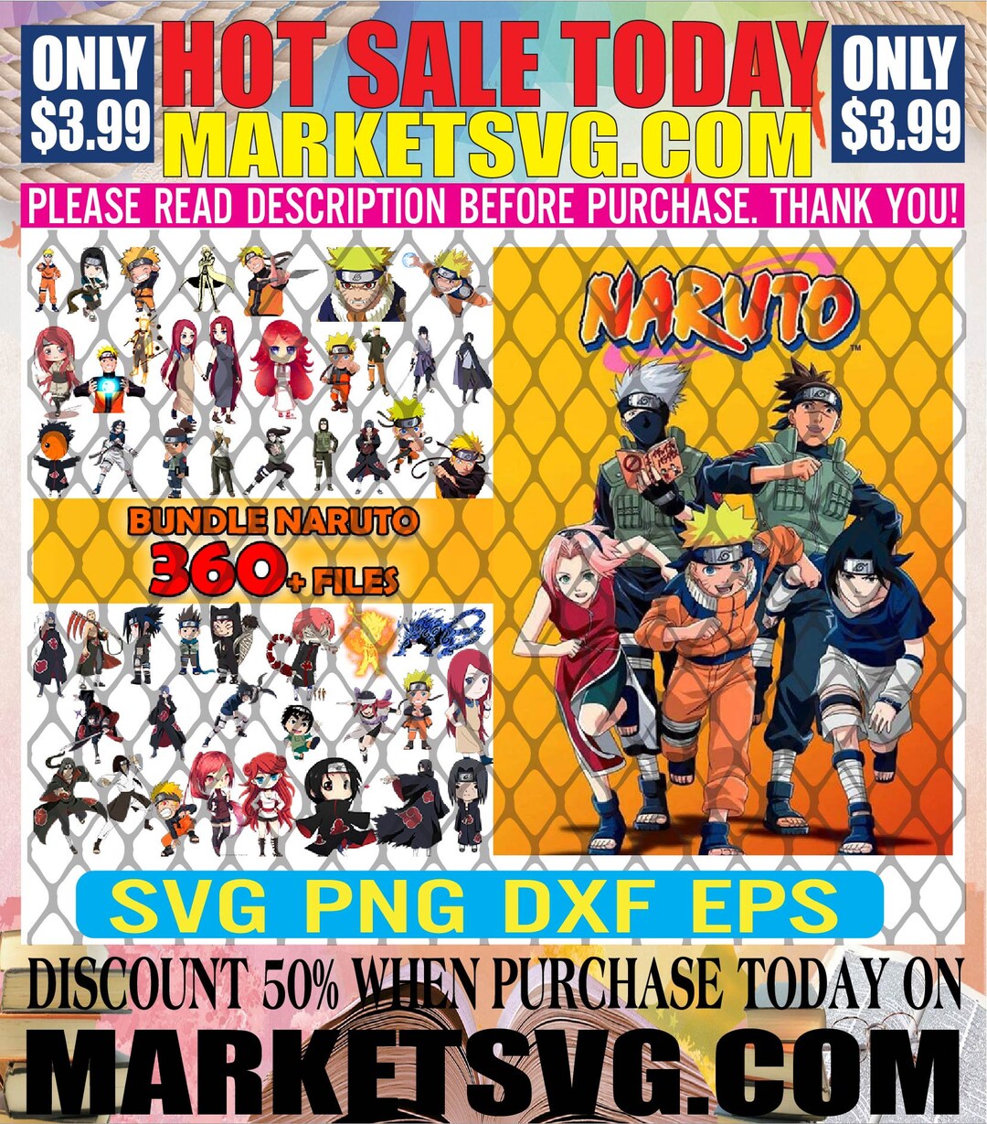 Bundle 360 Files Naruto Png Naruto Bundle Png Mega Bundle - Etsy Canada