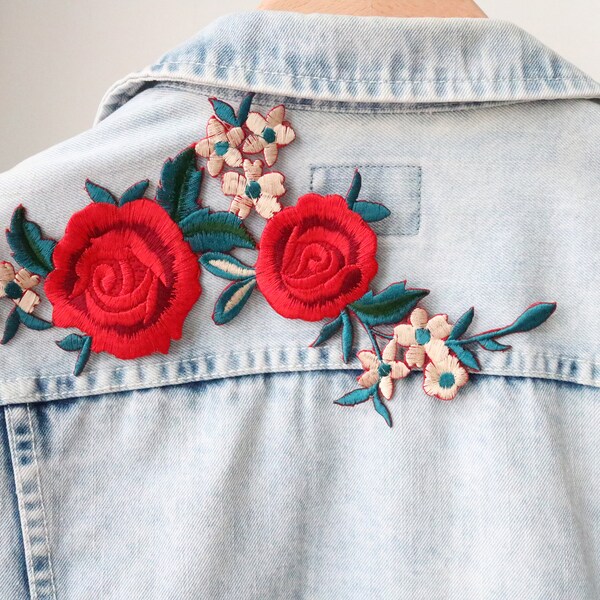 Large Embroidered Patch - Etsy