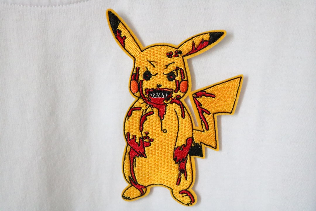 Bloody Pikachu Patch Pokemon Patch Iron on Patch Sew on - Etsy