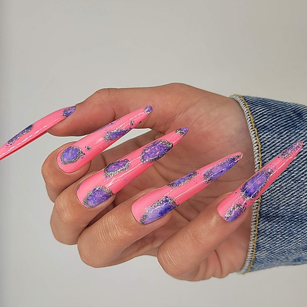 Cute Fake Nails - Etsy