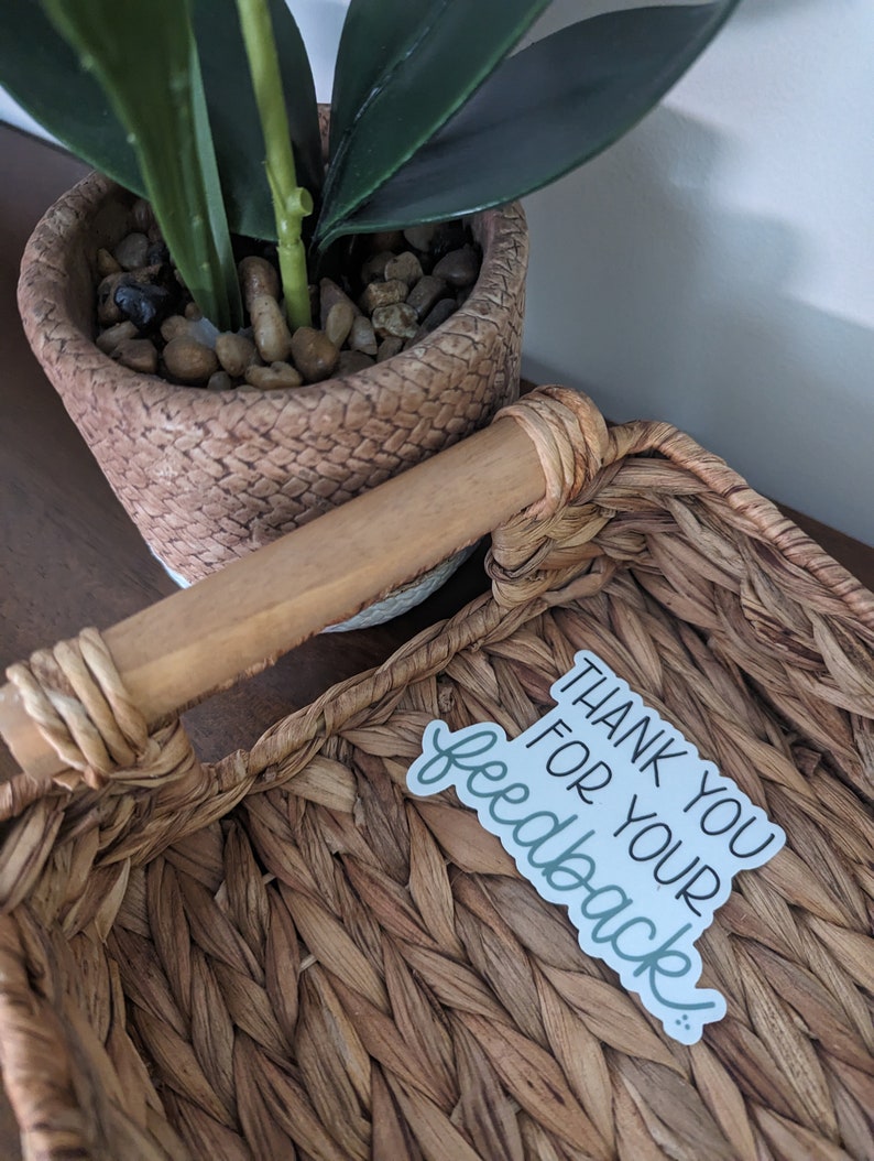 Thank You for Your Feedback Sticker - Etsy