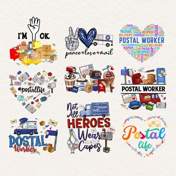 Mail Lady Png - Etsy