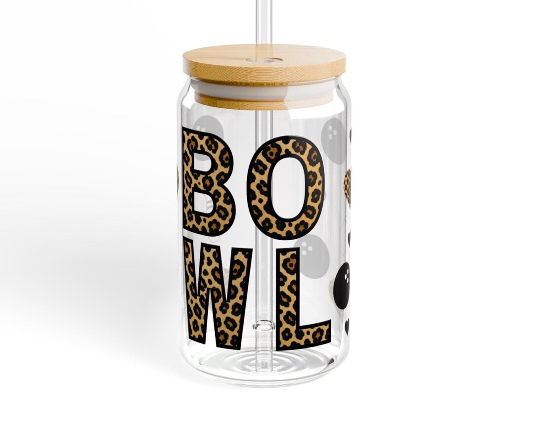 Cheetah BOWL Bowling Glass Cup - Etsy