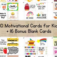 Lunch Box Notes for Kids, Kindness Cards, Back to School Notes, Lunch ...