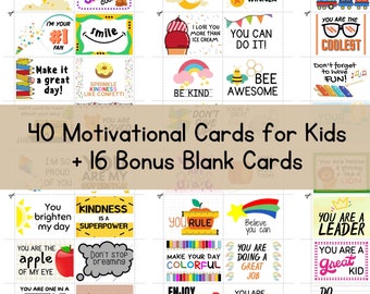 Lunch Box Notes for Kids, Kindness Cards, Back to School Notes, Lunch ...