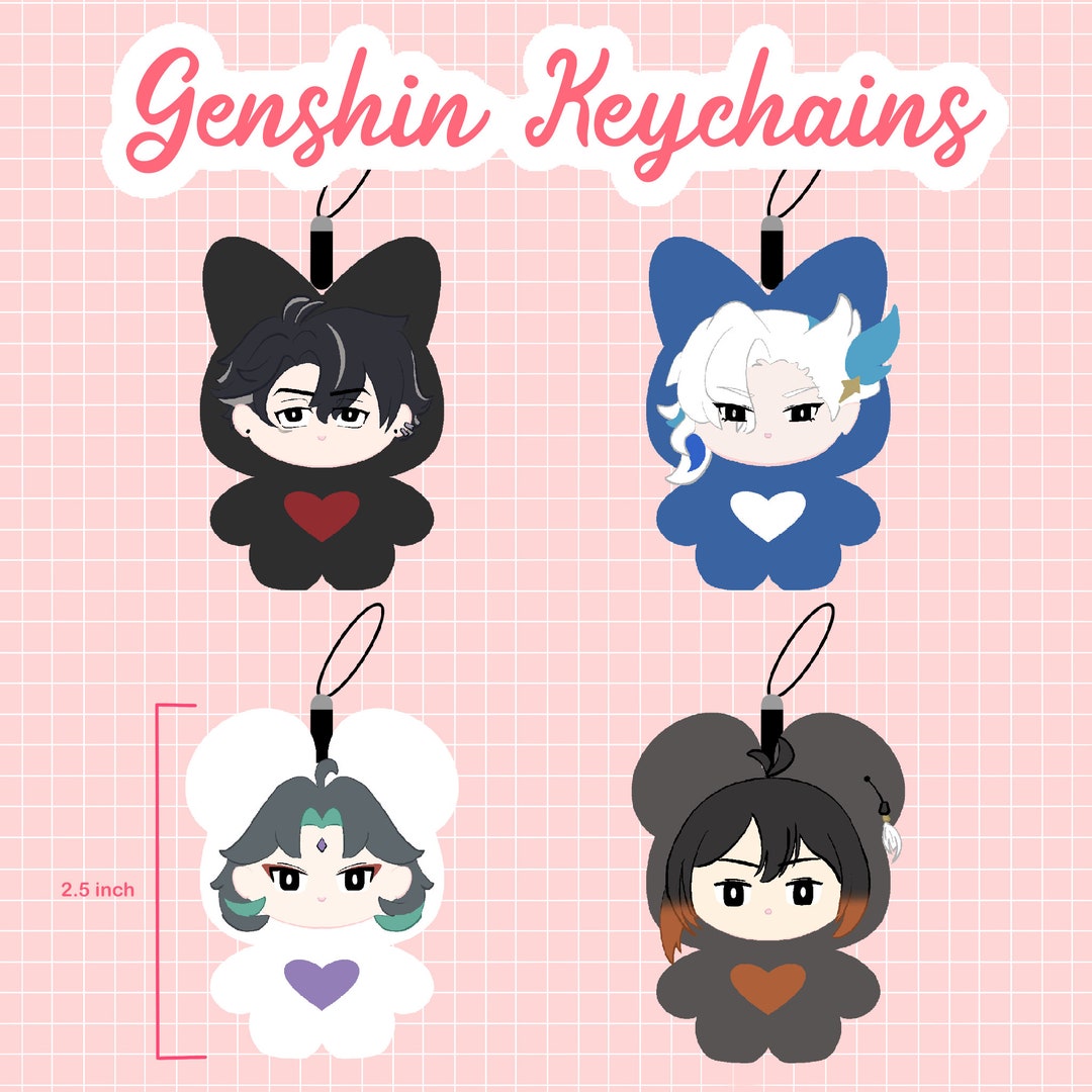 Genshin Keychains / Wriothesley / Neuvillette / Zhongli/ Xiao - Etsy