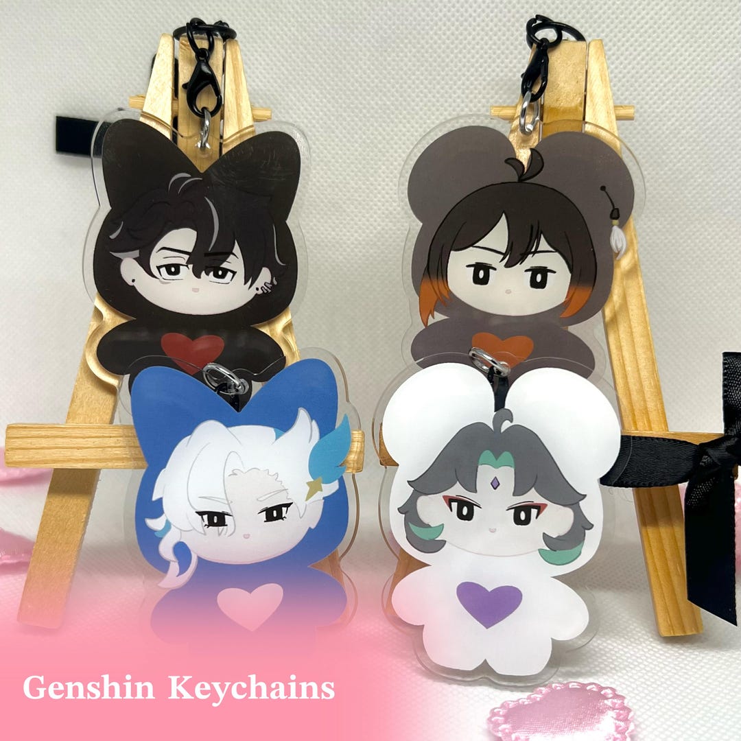 Genshin Keychains / Wriothesley / Neuvillette / Zhongli/ Xiao - Etsy