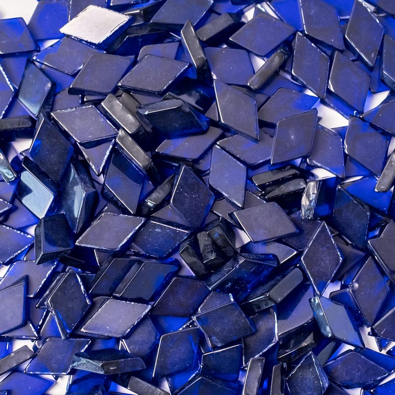 Mosaic Tiles Navy Blue - Etsy